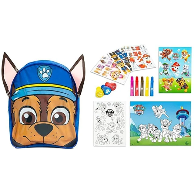 PAW PATROL CHASE Activity Backpack & Kids Activity Packs Stationery ...