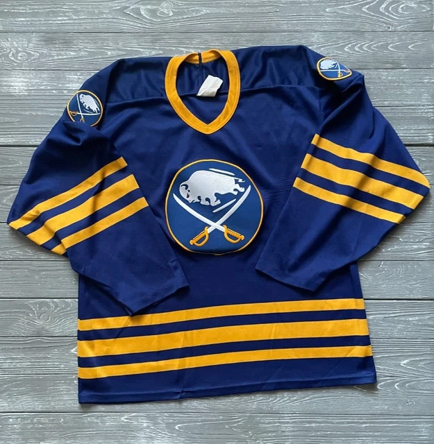 90S BUFFALO SABRES Vintage NHL Hockey Jersey Front Logo Mens M £80.32 ...