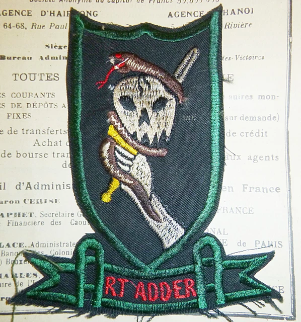 RARE PATCH - RECON TEAM ADDER - Khe Sanh - MACV-SOG - CCN - Vietnam War ...