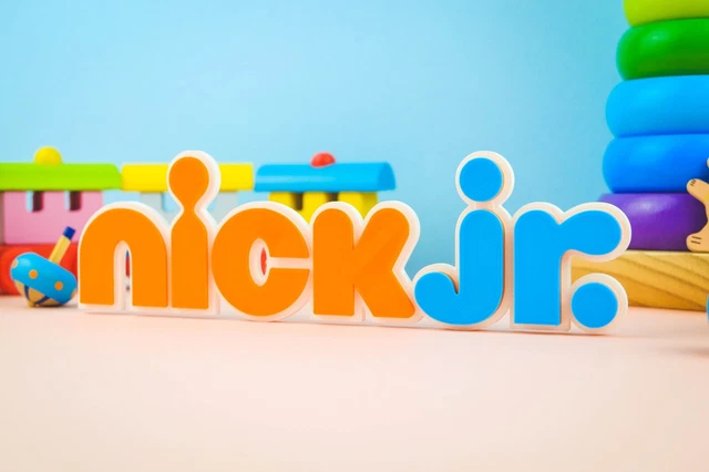 NICK JR LOGO Impreso en 3D Niños Juguete Regalo Fingir Jugar Televisión ...