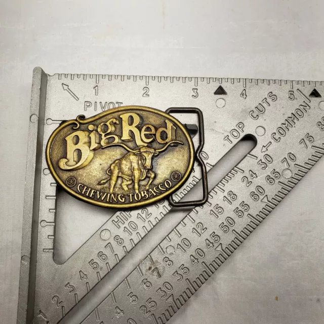 BIG RED BULL Chewing Tobacco Wild Western Longhorn Bull vintage Belt ...
