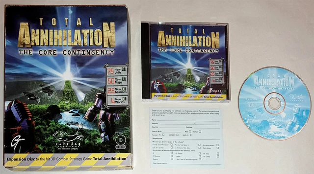 TOTAL ANNIHILATION THE Core Contingency PC CD-ROM Big Box Extension ...