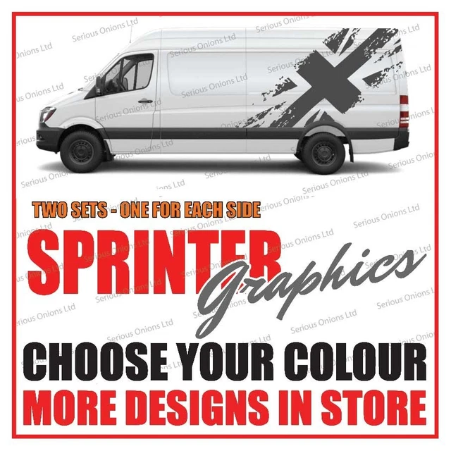 MERCEDES SPRINTER graphics union jack sticker Camper Van SWB LWB Decals ...