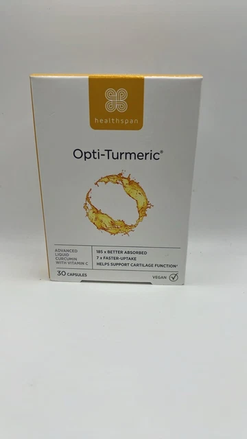 HEALTHSPAN OPTI-TURMERIC, IMMUNE Health, 500mg, 30 capsules £9.99 ...