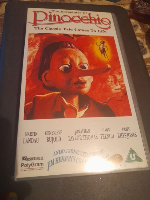 THE ADVENTURES OF Pinocchio VHS 1997 Jim Henson U Polygram Video ...