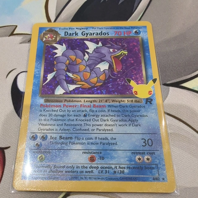 25TH ANNIVERSARY CELEBRATIONS Dark Gyarados 2021 Pokémon Card £1.99 - PicClick UK