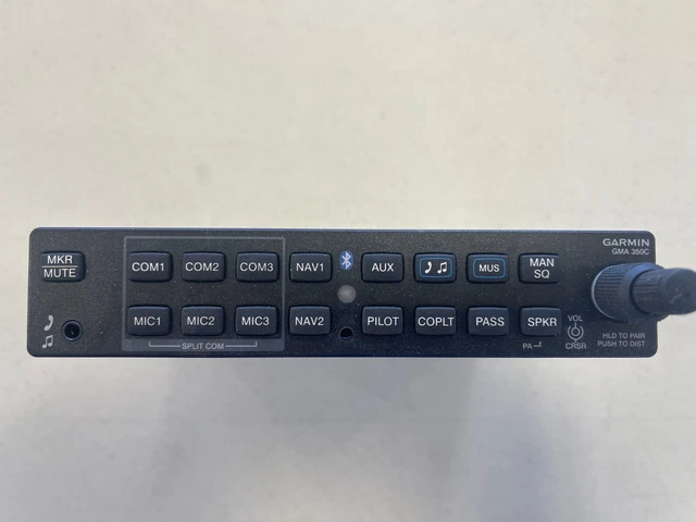 GARMIN GMA 350HC, P/N 011-02385-50 with Bluetooth Connectivity. $2,685. ...