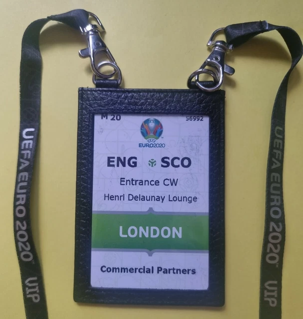 UEFA EURO 2020 M20 England Scotland VIP Pass & Lanyard £82.84 - PicClick UK