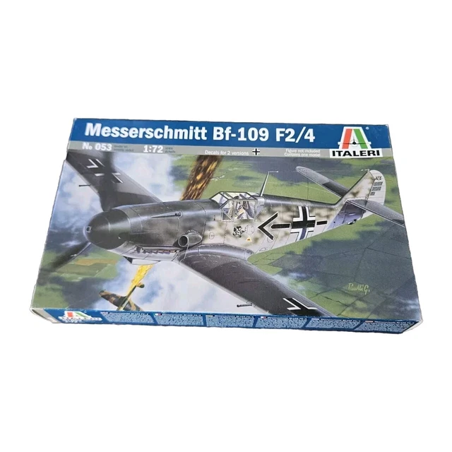 ITALERI MESSERSCHMITT PLASTIC Model Kit 053 Boxed 1:72 Scale Bf-109 F2/4 Unbuilt £10.70 ...