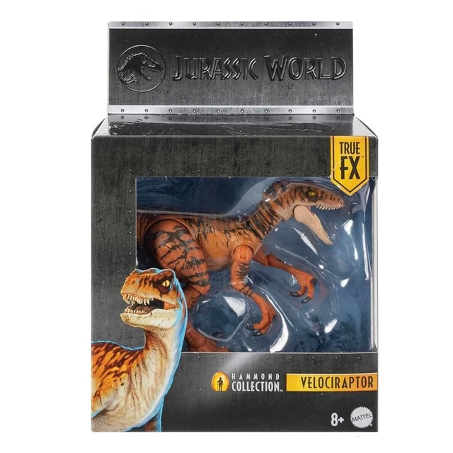 JURASSIC WORLD HAMMOND Collection Tiger Velociraptor figure True FX ...