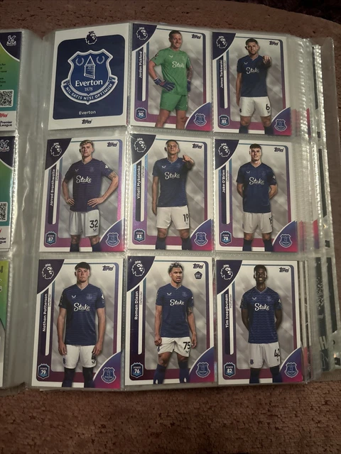 TOPPS PREMIER LEAGUE 2026 EVERTON Full Team Base Set 18 Cards - Mint £4 ...
