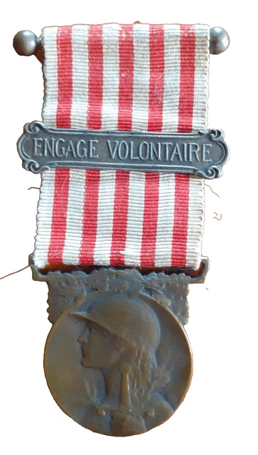 MÉDAILLE MILITAIRE ENGAGÉ volontaire ww1 Military medal committed ...