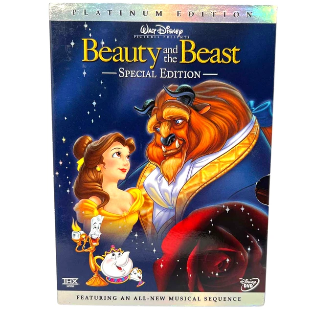 DISNEY BEAUTY AND the Beast (DVD) Platinum Edition Classic Good ...