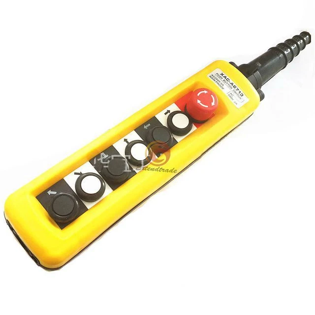 6 PUSHBUTTON PENDANT Control Station XAC-A6913 Hoist Push Button Switch EUR 69,59 - PicClick FR