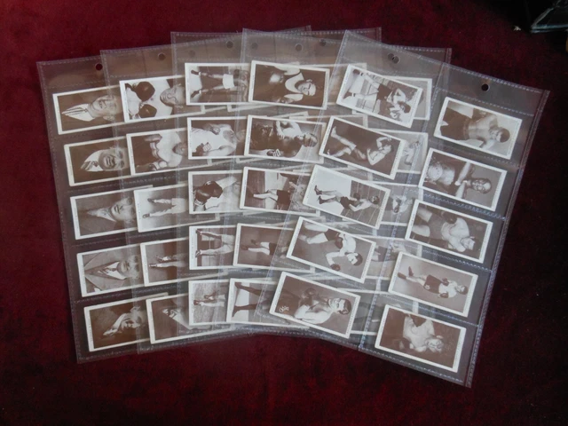 BOXING PERSONALITIES 1938 Churchman Cig Cards Louis Johnson Dempsey etc ...