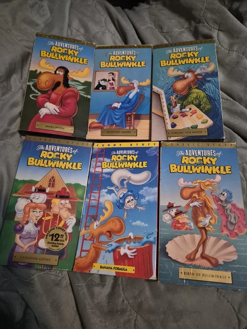 ROCKY AND BULLWINKLE VHS Lot Classic Cartoon 6 Tapes £18.32 - PicClick UK