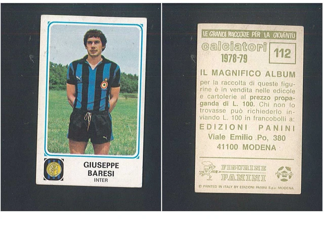 FIGURINA CALCIATORI PANINI 1978-79 N.112 Baresi Inter Nuova EUR 1,50 ...