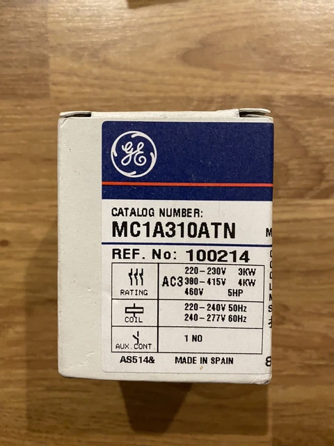 GENERAL ELECTRIC MC1A310ATN Mini Contactor BRAND NEW £45.00 - PicClick UK