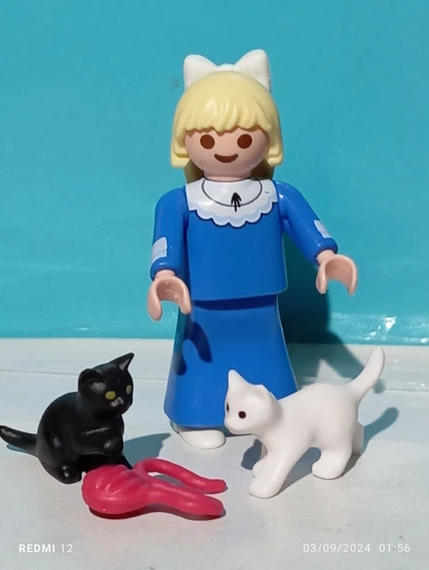 PLAYMOBIL FIGURINE CHAT Fille Heidi Ref 70254 70258 Montagnes Cabane ...