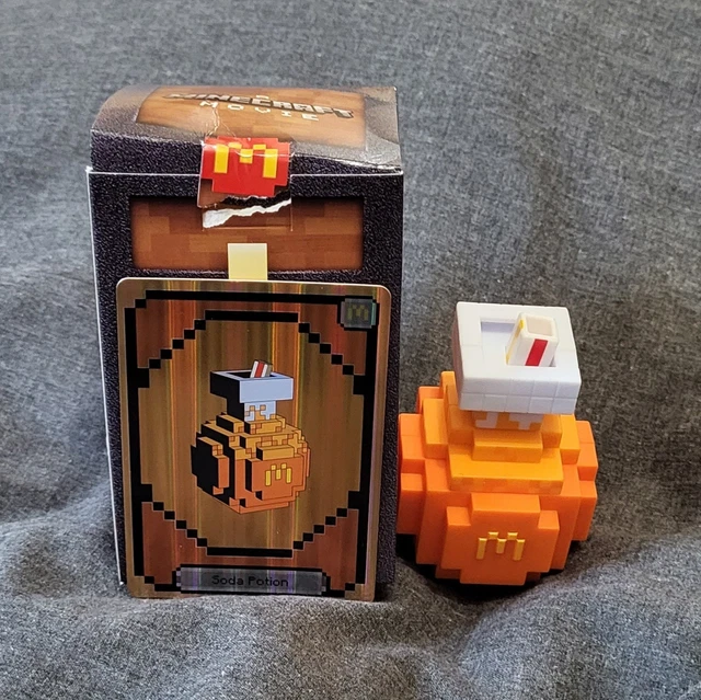 MCDONALDS A MINECRAFT Movie Soda Potion Toy £8.00 - PicClick UK