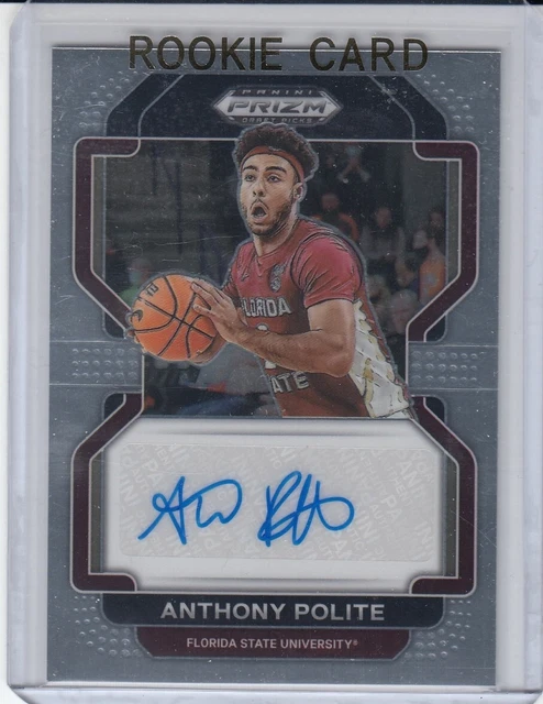 2022-23 PANINI PRIZM Draft Picks Anthony Polite Rookie Rc Auto #Dp-Apo ...