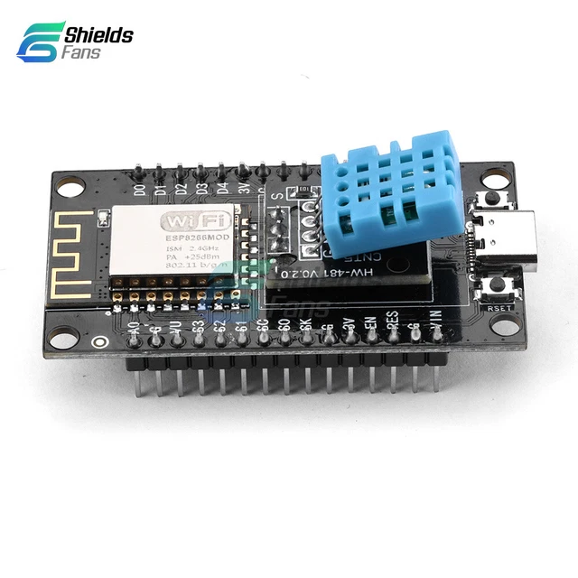 Esp8266 Nodemcu Development Board Integrated Dht11 Temperature Humidity 1160