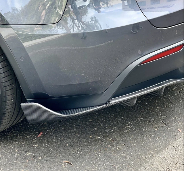 TESLA MODEL Y Viento Rear Diffuser - Real Molded Carbon Fiber Matte ...