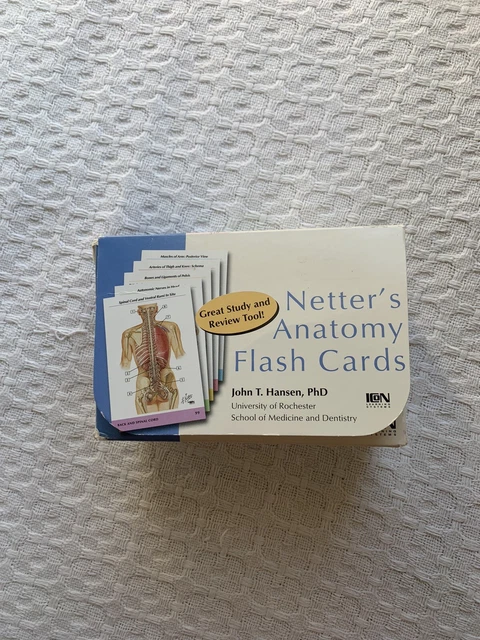 NETTER'S ANATOMY FLASH Cards $12.00 - PicClick