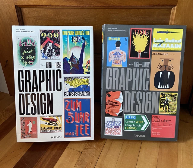 THE HISTORY OF Graphic Design Hardcover by Müller, Jens V 1 & 2 Commercial Art £80.67 - PicClick UK
