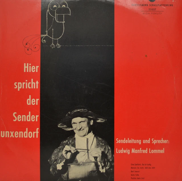 LUDWIG MANFRED LOMMEL - Hier Spricht Der Sender Runxendorf 10" Lp (P755 ...