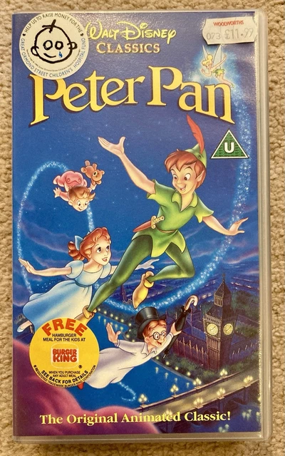 VINTAGE RARE WALT Disney VHS - Peter Pan £3.99 - PicClick UK