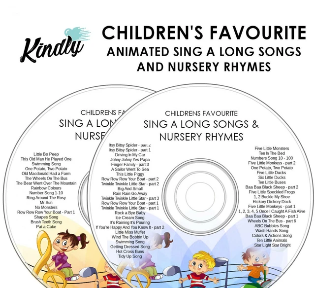 79 KIDS POPULAR Animated Sing a Long Songs & Nursery Rhymes - DVD YB ...
