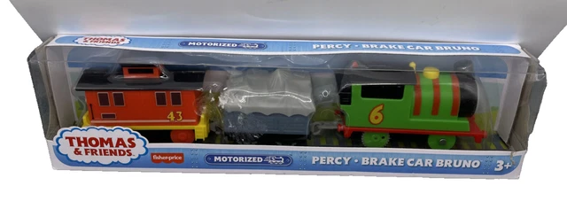 THOMAS & FRIENDS Motorized Percy Train and Break Car Bruno New, Sealed ...