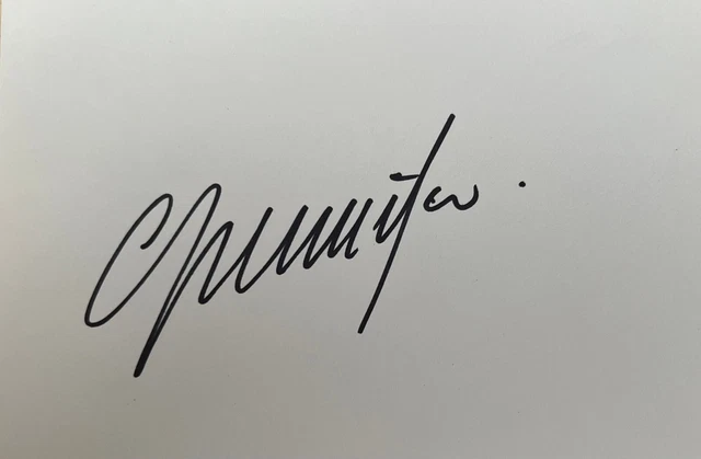 HAND SIGNED WHITE card of COLIN MONTGOMERIE, GOLF, SPORT autograph £37. ...