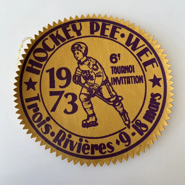 VINTAGE PATCH HOCKEY Pee-Wee Trois-Rivières 1973 Tournoi Invitation $9. ...