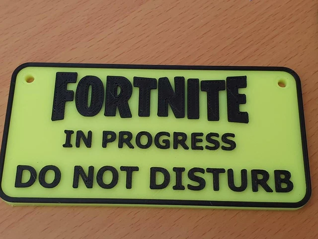 FORTNITE SIGN - Do Not Disturb (3D Printed) Medium version £4.99 ...
