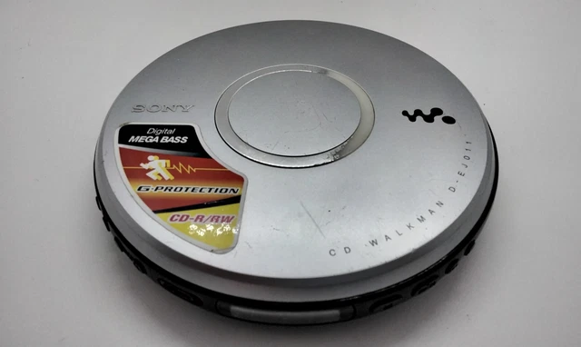 SONY CD WALKMAN D-EJ011 Silver Personal Mega Bass G-Protection CD ...