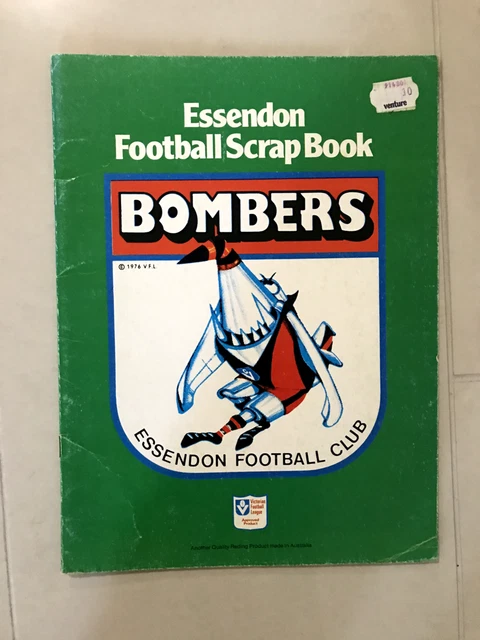 AFL VFL ESSENDON Bombers Scrapbook Vintage 1970S $8.99 - PicClick AU