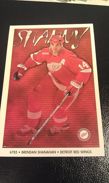 MINI AFFICHE BRENDAN Shanahan #6785 SHANNY Detroit Redwings LNH 4x6 ...