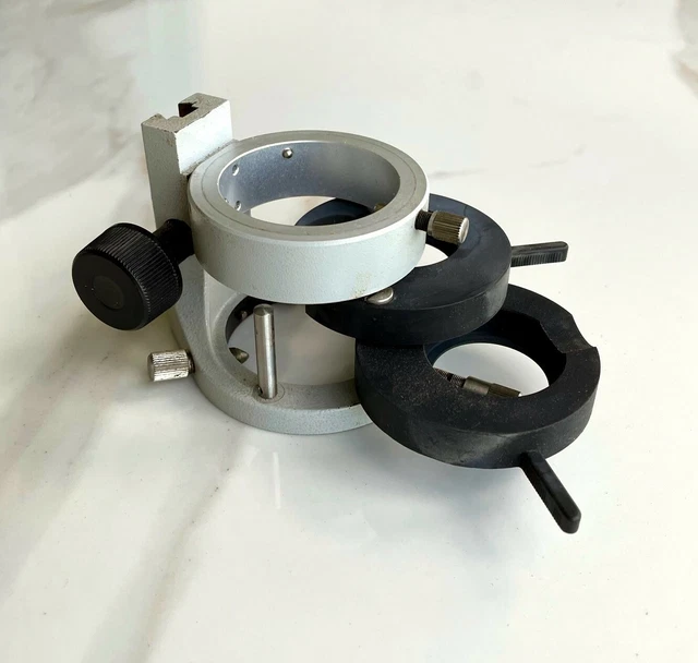 ZEISS AXIO MICROSCOPE condenser carrier w/ 2 swing-out filter holders ...