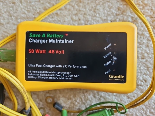 GRANITE DIGITAL A Battery Charger Tester Maintainer 50 Watt 48 Volt ...