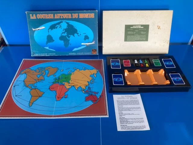 VINTAGE JEU DE Société LA COURSE AUTOUR DU MONDE Robert Laffont Complet ...