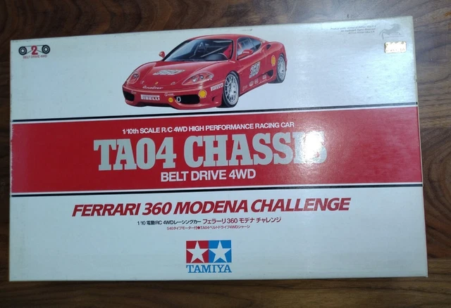 TAMIYA FERRARI 360 Modena Challenge TA04 Belt Drive 4WD Chassis 58266 ...