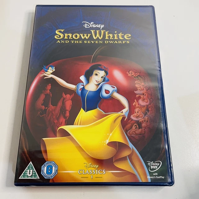 SNOW WHITE AND the Seven Dwarfs DVD NEW SEALED DISNEY REGION 2 RATED G ...