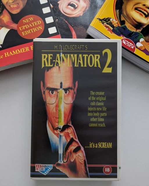 RE-ANIMATOR 2 - VHS Video Tape Medusa Pictures Big Box Lovecraft Cult ...