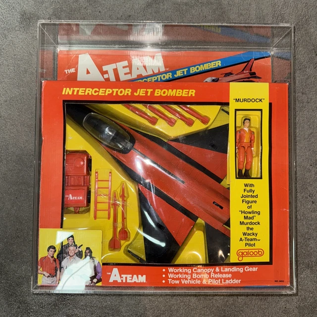 VINTAGE THE A-TEAM Interceptor Jet Bomber Galoob 1983 Boxed Completely ...