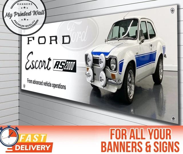 FORD ESCORT RS2000 MK1 Garage workshop Banner - PicClick UK