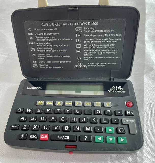 LEXIBOOK DL500 COLLINS Electronic Pocket English Dictionary With New ...