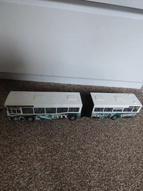 DICKIE TOYS MAJORETTE Germany Large Toys Green Bus Zoo City Express ...