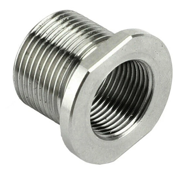 STAINLESS STEEL THREAD Adapter 1/2 28 ID to 5/8 24 OD Nipple Connector $19.18 - PicClick AU